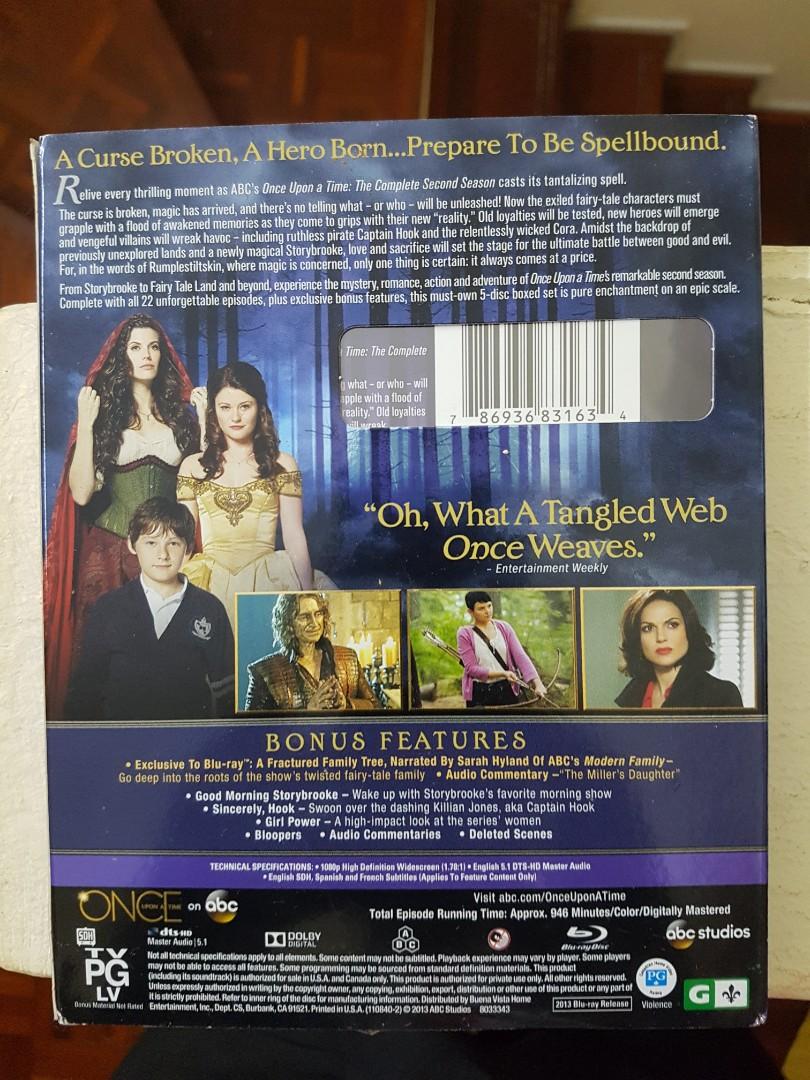 Once Upon A Time: The Complete Second Season, Hobbies & Toys, Music ...