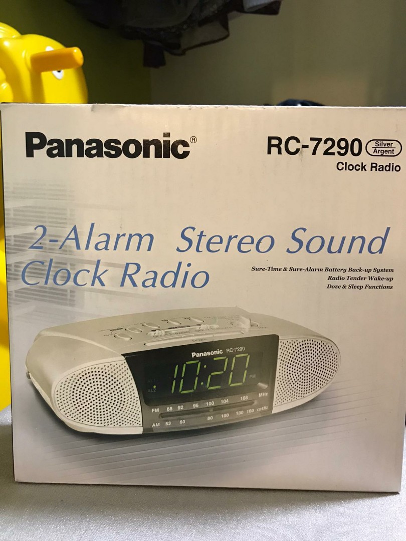 Panasonic Dual Alarm Clock Radio, Furniture & Home Living, Home Decor ...