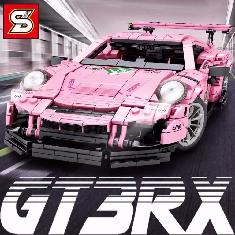 SD0003 SEMBO TECHNIQUE PINK PORSCHE GT3 RX, Hobbies & Toys, Toys ...
