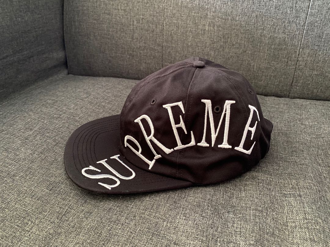 Supreme Side Arc 6 Panel Black, Men's Fashion, Accessories, Caps & Hats ...