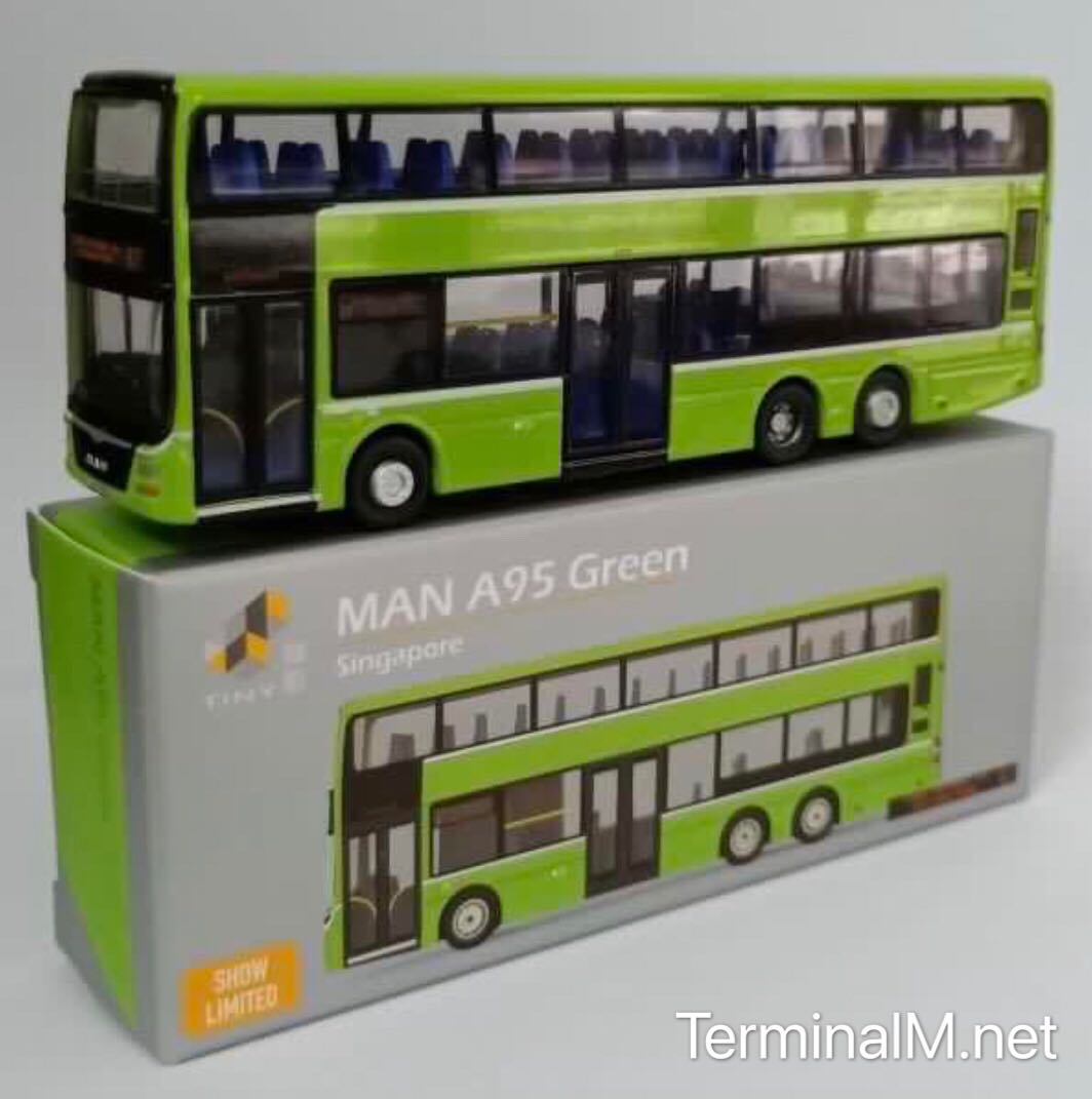 Tiny SG Show Limited Singapore MAN A95 Bus Model (Rare) / SMRT / 1:110 ...