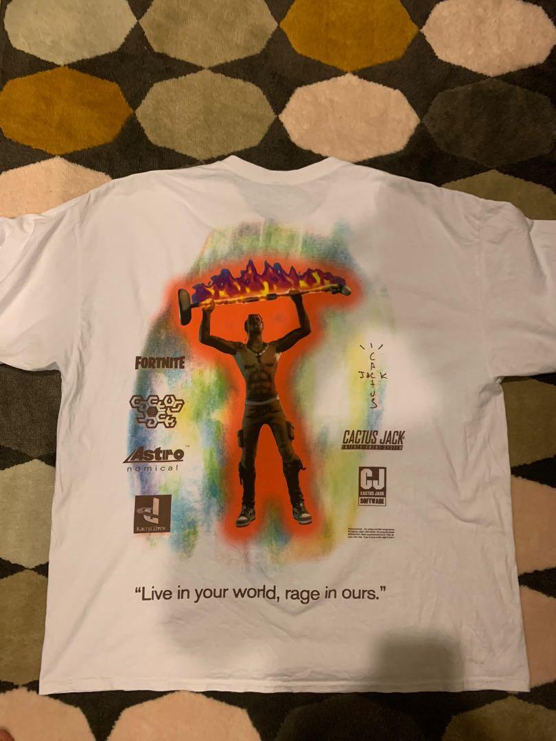 Travis Scott Rage Emote, Men's Fashion, Tops & Sets, Tshirts & Polo ...