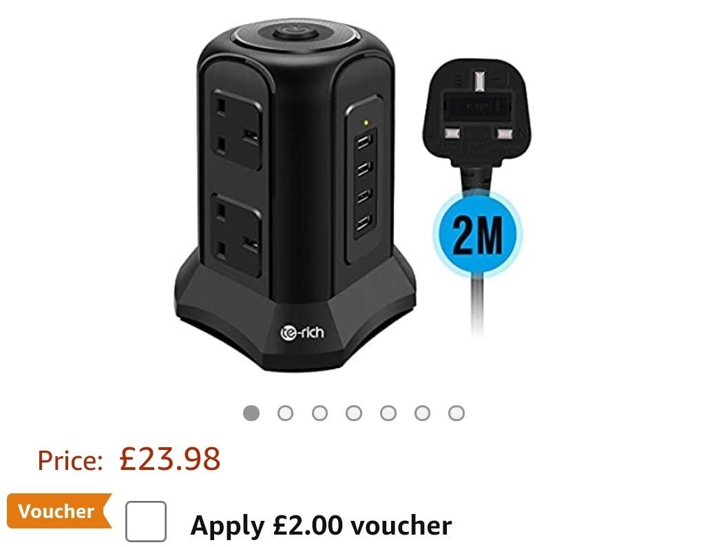 Vertical power socket (Te-rich) high quality, TV & Home Appliances ...