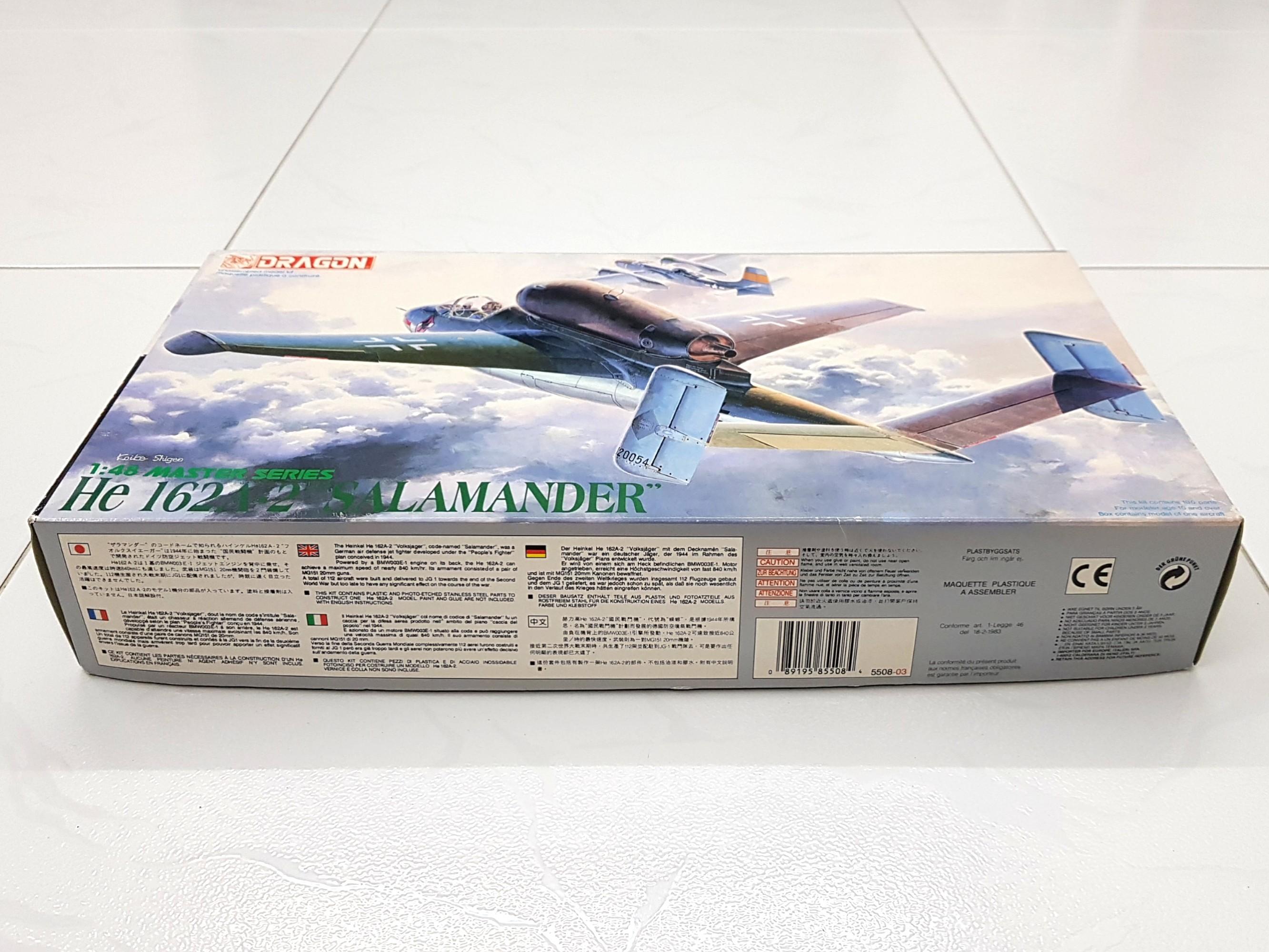 1/48 #5508 Dragon Master Series German Jet Heinkel He 162A-2 ...