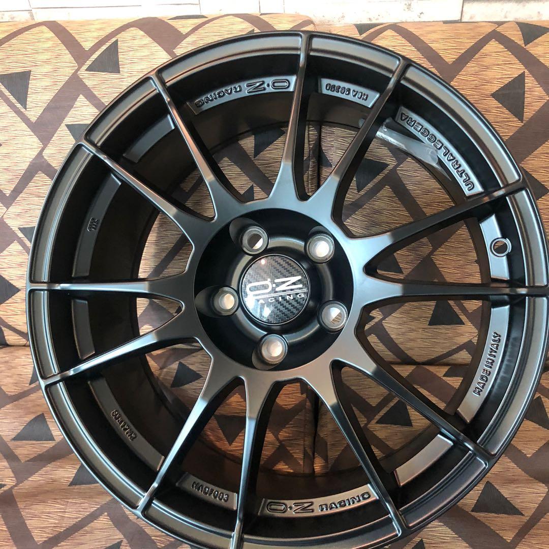 17” Original OZ Ultraleggera 5x114.3 matt black, Car Accessories, Tyres ...