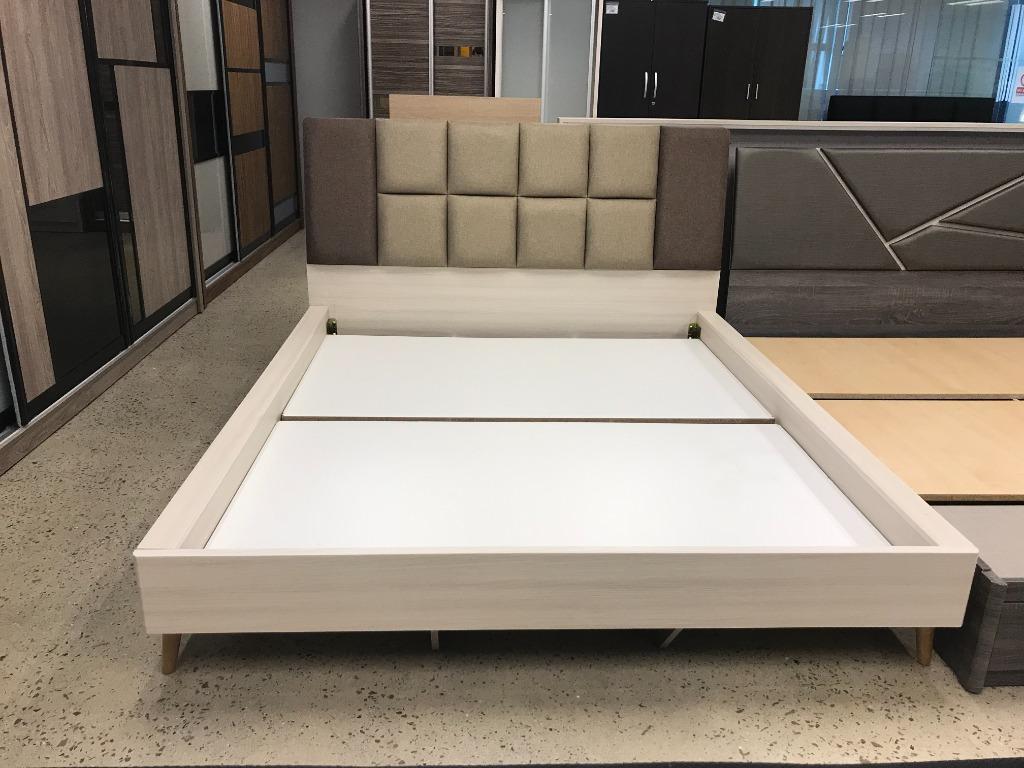 5 Feet Queen Size Wooden Bed Frame, Furniture & Home Living, Furniture ...