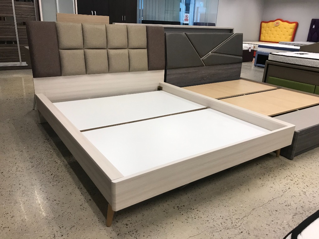 5 Feet Queen Size Wooden Bed Frame, Furniture & Home Living, Furniture ...
