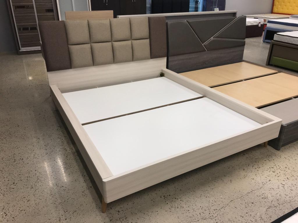 5 Feet Queen Size Wooden Bed Frame, Furniture & Home Living, Furniture ...