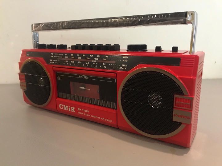 BRAND NEW- 80s Styled Audio Player (Cassette, FM, Bluetooth, Mp3 ...