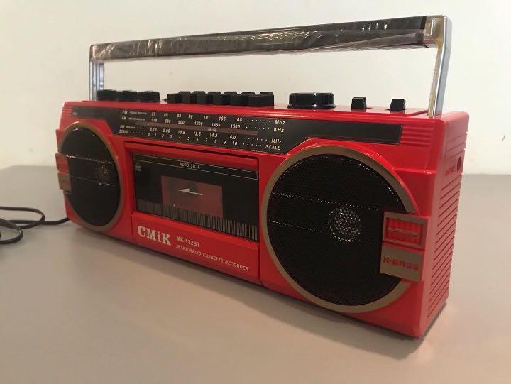 BRAND NEW- 80s Styled Audio Player (Cassette, FM, Bluetooth, Mp3 ...