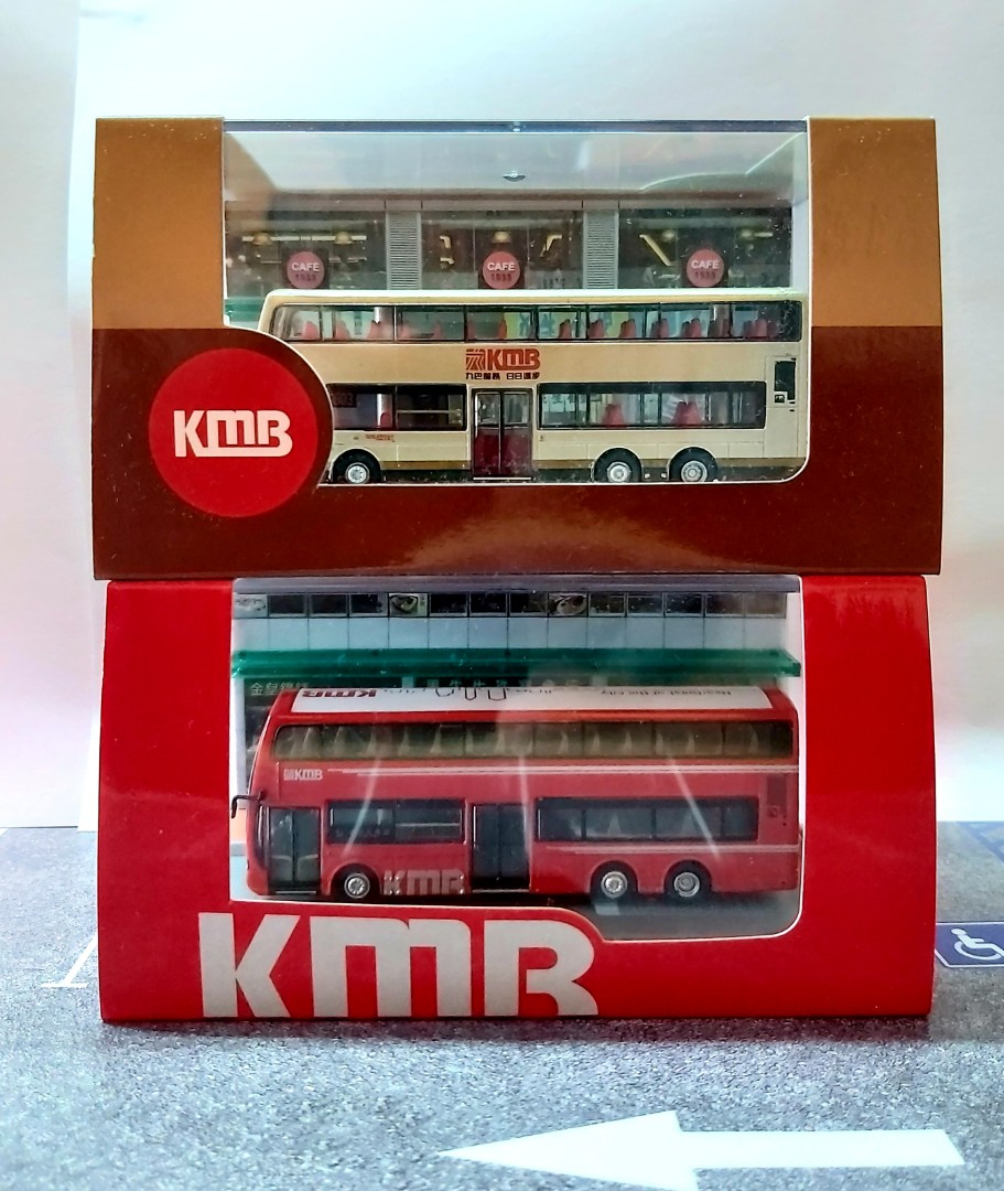 全新 80M 1/120 KMB VOLVO B9TL WRIGHT BUS BODY 12M 九巴 富豪 雙層 空調 巴士 模型 金巴 紅巴 ...