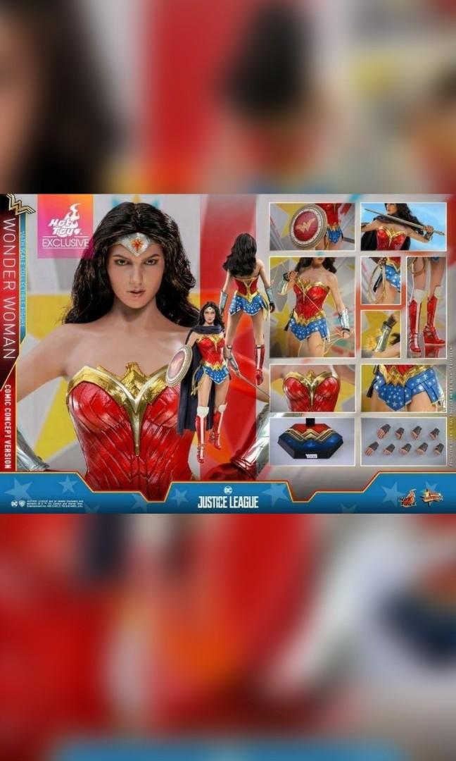 全新未開 Hottoys Wonder Woman Comic Concept Version MMS506 神奇女俠 漫畫版, 興趣及遊戲, 玩具 & 遊戲類 - Carousell