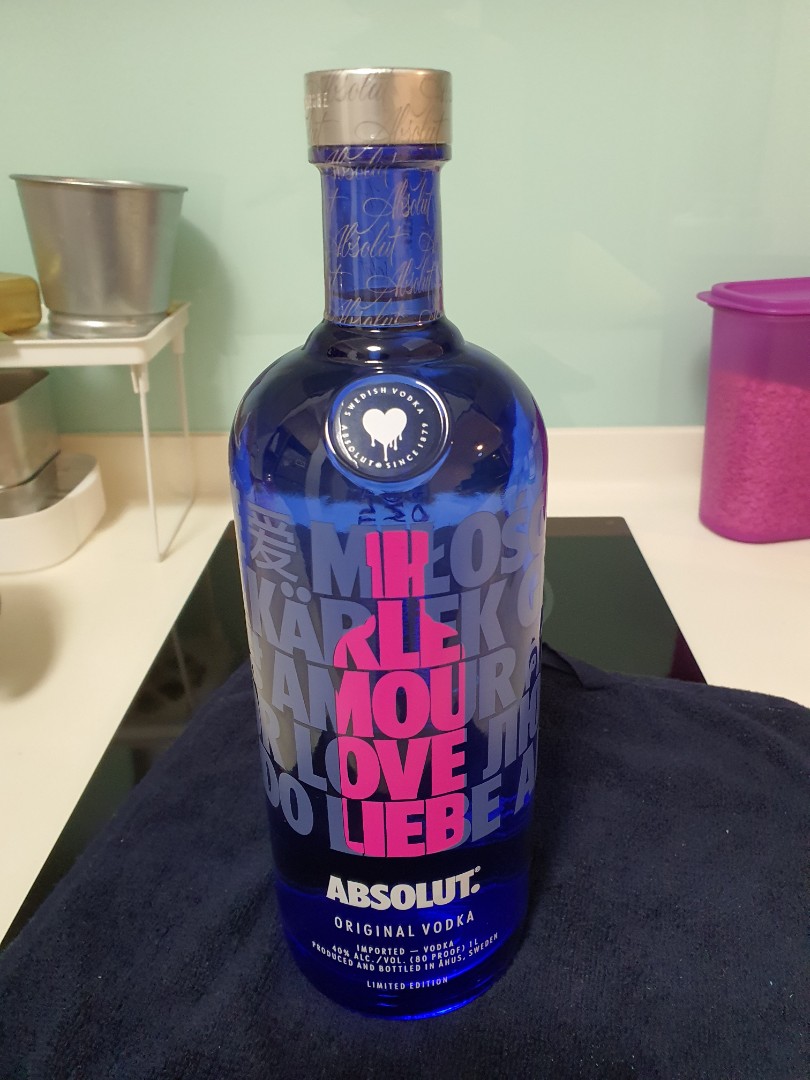 Absolut vodka 1 litre limited edition, Food & Drinks, Alcoholic ...