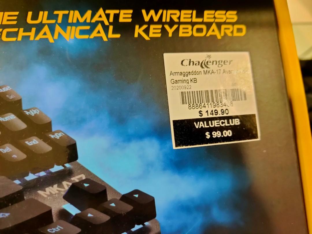 Armageddon MKA17 Avenger wireless mechanical keyboard, Computers & Tech ...
