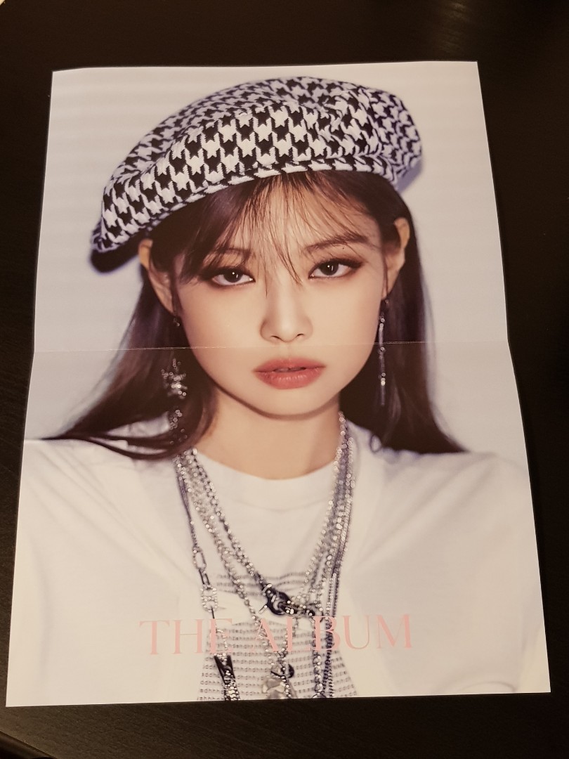 BLACKPINK Jennie folded poster, Entertainment, K-Wave on Carousell