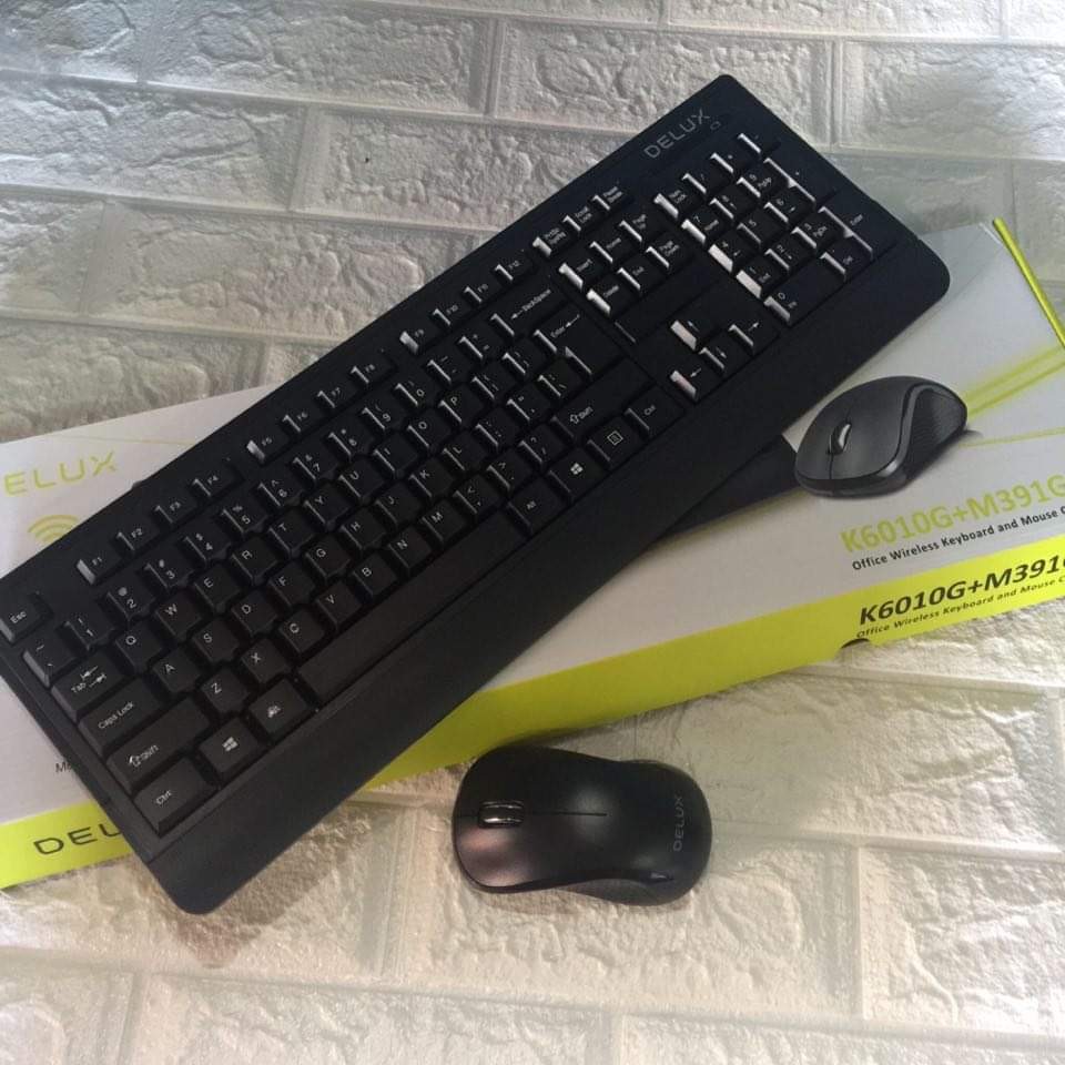 DELUX Wireless Keyboard and Mouse Combo K6010G+M391GX, Computers & Tech ...