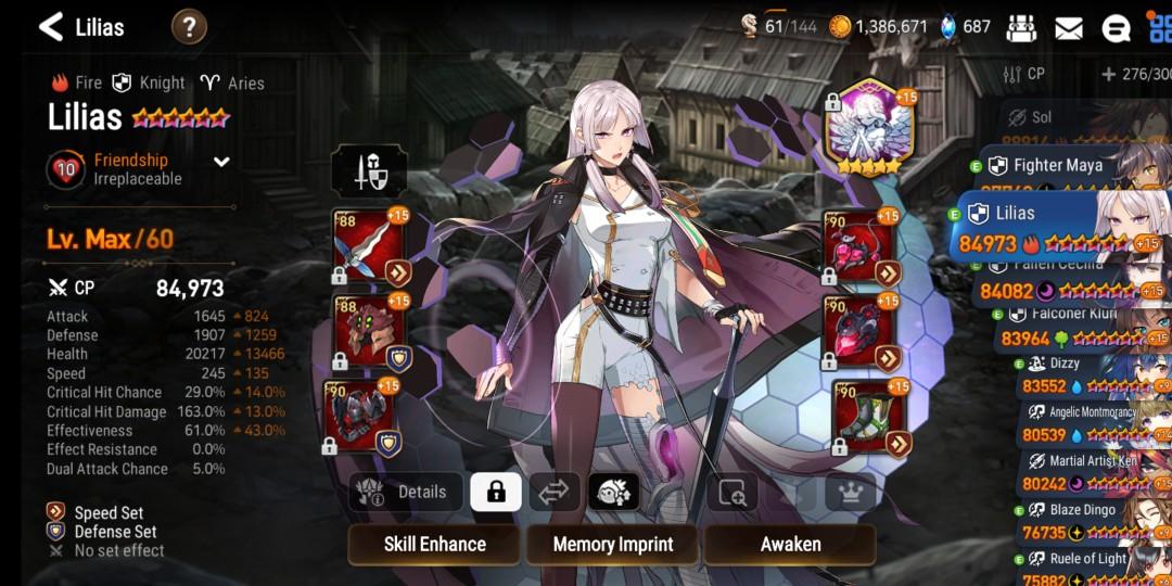 Epic 7 Account / Arena Top 100 Frame [11 ML 5 Stars] End Game RTA ...