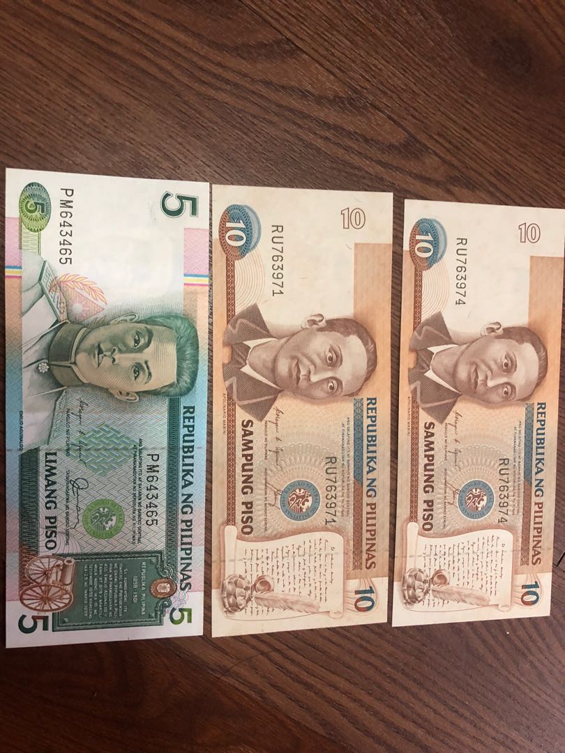 Five peso Philippine paper money, Hobbies & Toys, Memorabilia ...