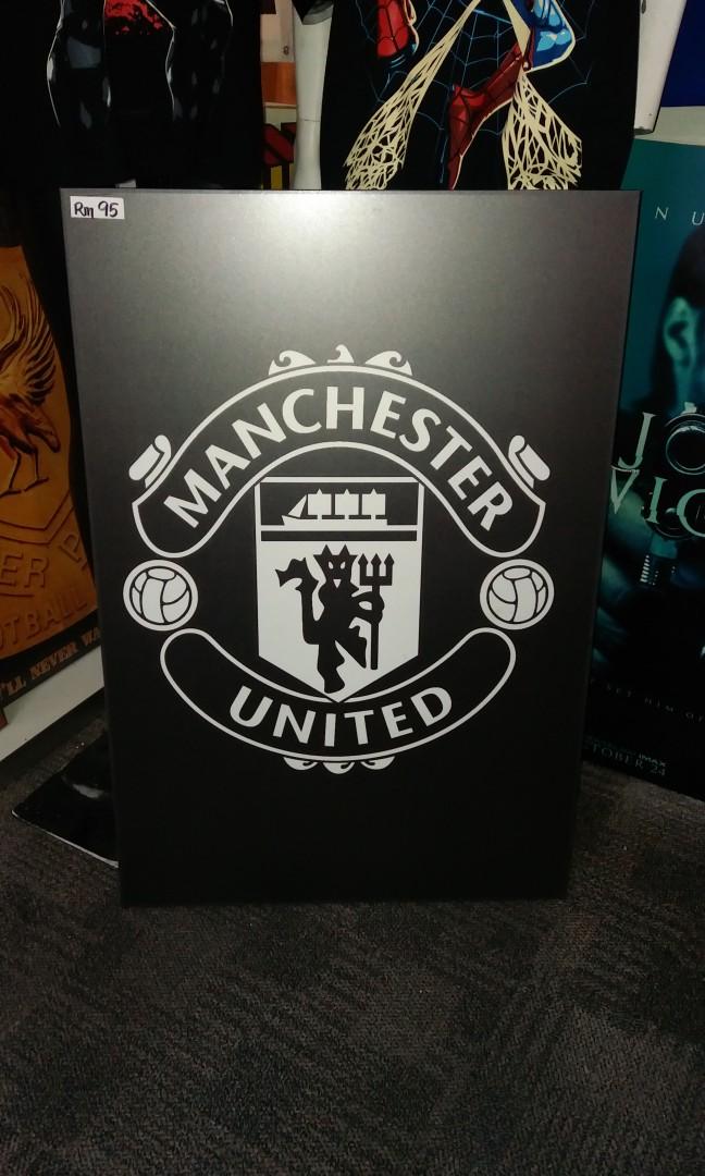 FRAME MANCHESTER UNITED LOGO, Furniture & Home Living, Home Decor ...
