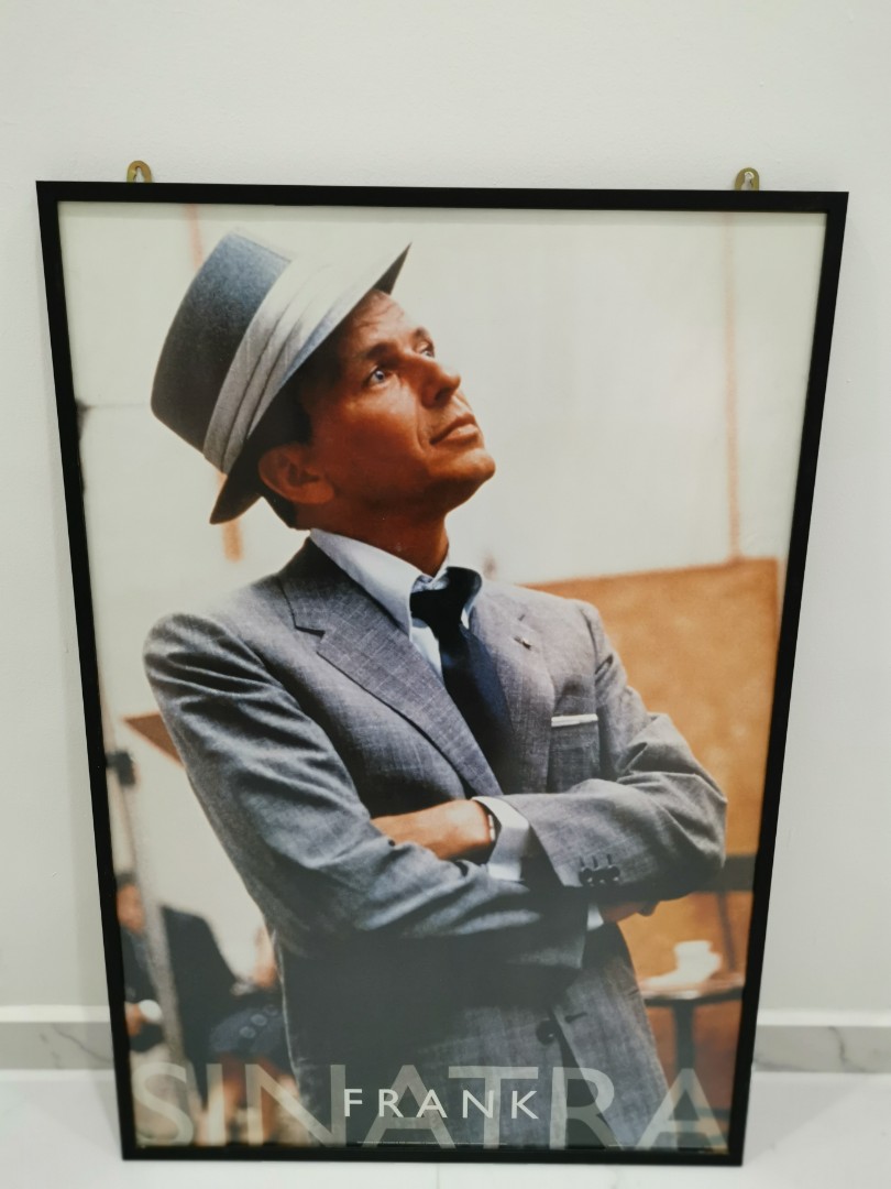 Frank Sinatra (poster with frame and glass), Design & Craft, Art ...