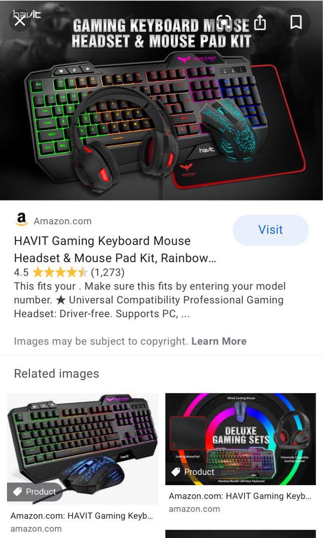Gaming keyboard magic eagle set, Computers & Tech, Parts & Accessories ...