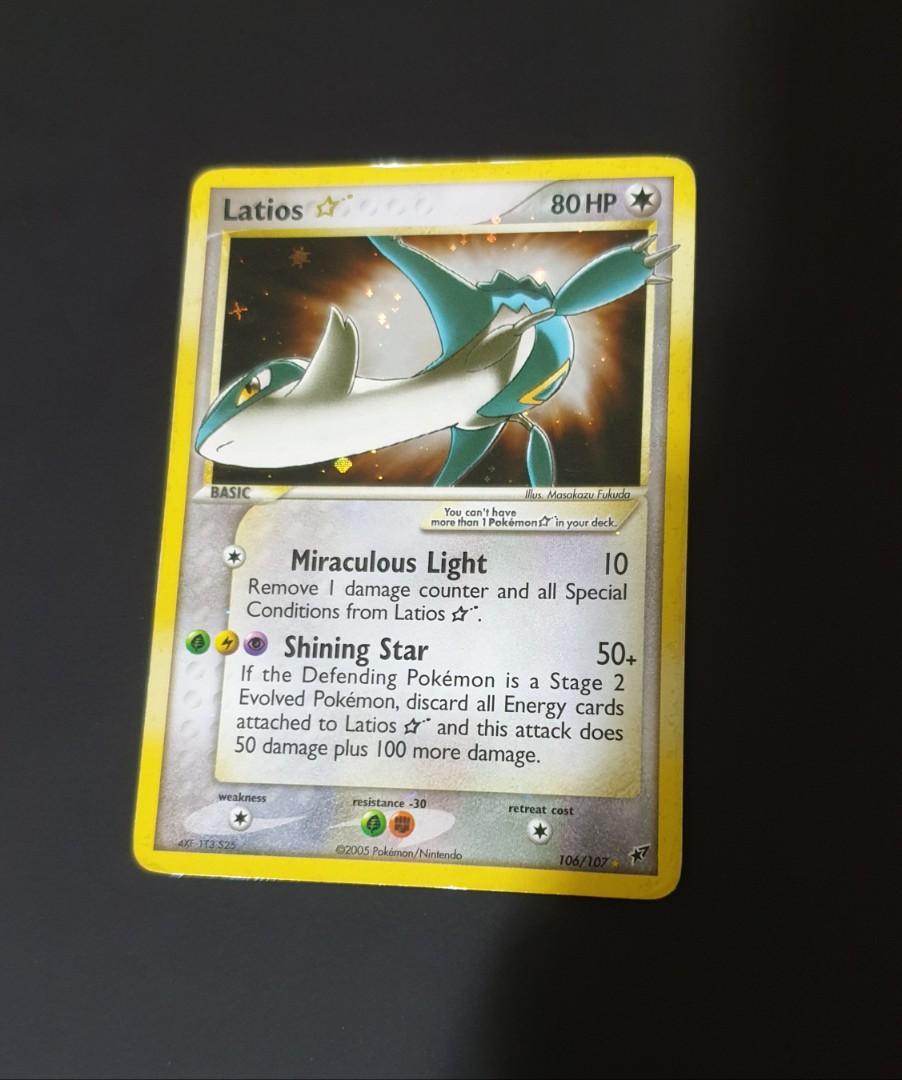 Gold Star Latios Pokemon Card, Toys & Games, Board Games & Cards on ...