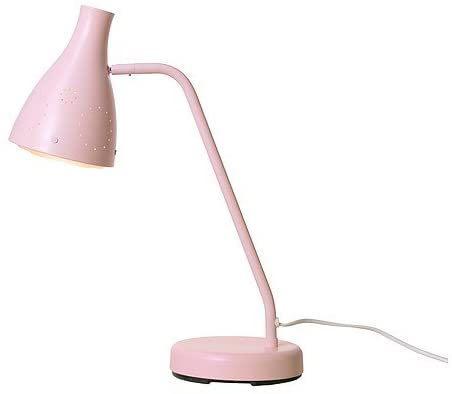 IKEA snoig table lamp in pink, Furniture & Home Living, Home Decor ...