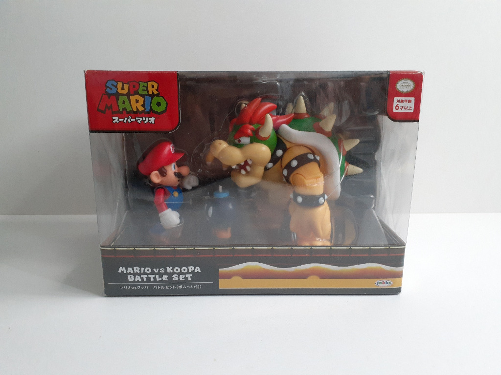 JAKKS SUPER MARIO (Mario vs Koopa - Battle Set) 瑪利奧 對 庫巴, 興趣及遊戲, 玩具 ...