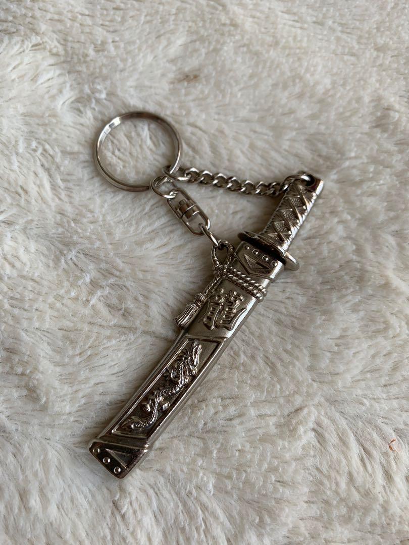 Japanese Sword Katana Keychain Dragon, Everything Else, Others on Carousell