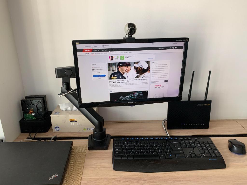 Monitor arm 35" (8kg)! ARC STEALTH CLONE!, Electronics, Computer Parts ...