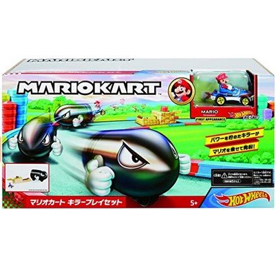 Mario Kart Bullet Bill Launcher and Mario Kart vehicle by Hot Wheels ...
