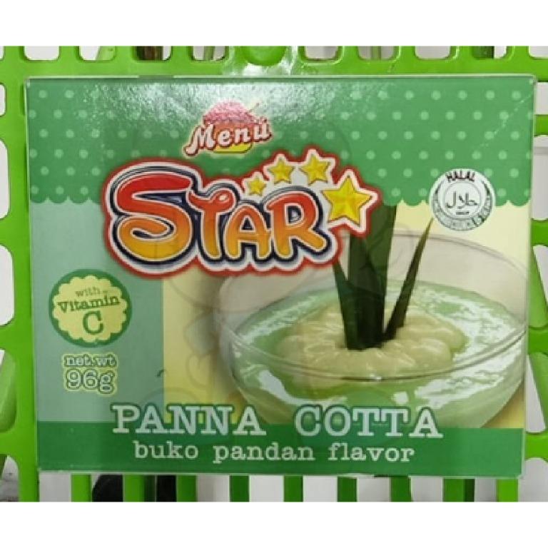 Menu Star Panna Cotta Buko Pandan Flavor (4 x 96 g), Food & Drinks ...