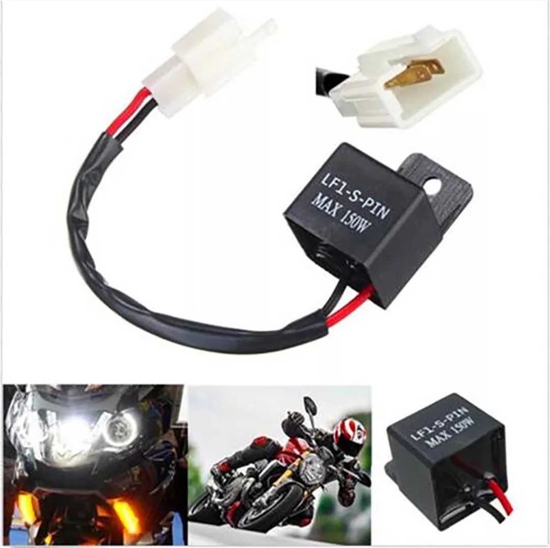 Motorcycle 12V Relay LED Turn Signals Light Flasher Relay Blinker For ...