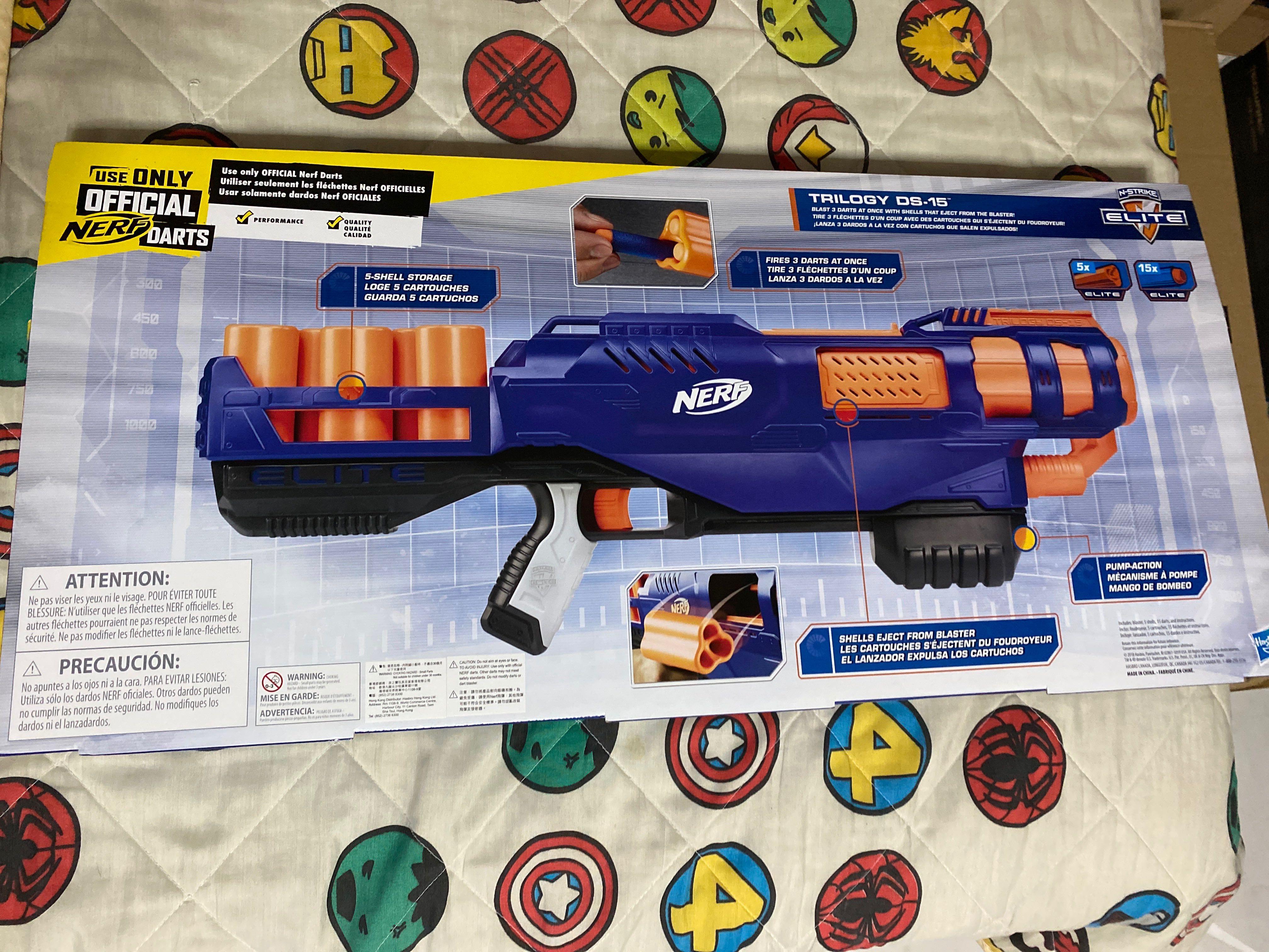 Nerf Trilogy DS-15, Hobbies & Toys, Toys & Games on Carousell
