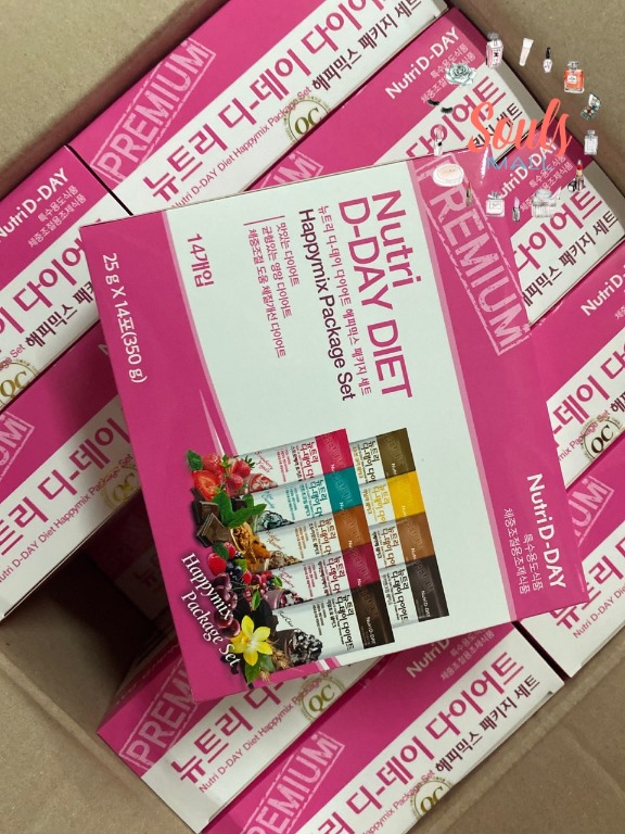 【Nutri D-day Diet 奶昔代餐粉 25g x 14包 Nutri D-day Diet Milkshake Powder 25g x 14 bags】, 嘢食 & 嘢飲, 包裝 ...