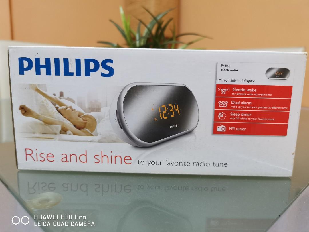 Philips FM radio alarm digital clock, Furniture & Home Living, Home ...