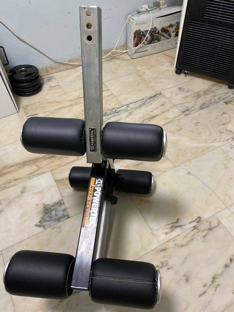 Powertec leg extension attachment, Sports, Weights & Gym Equipment on ...