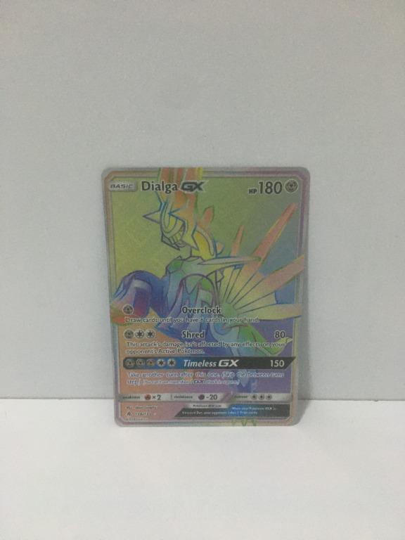 Rainbow Rare Dialga GX, Toys & Games, Board Games & Cards on Carousell