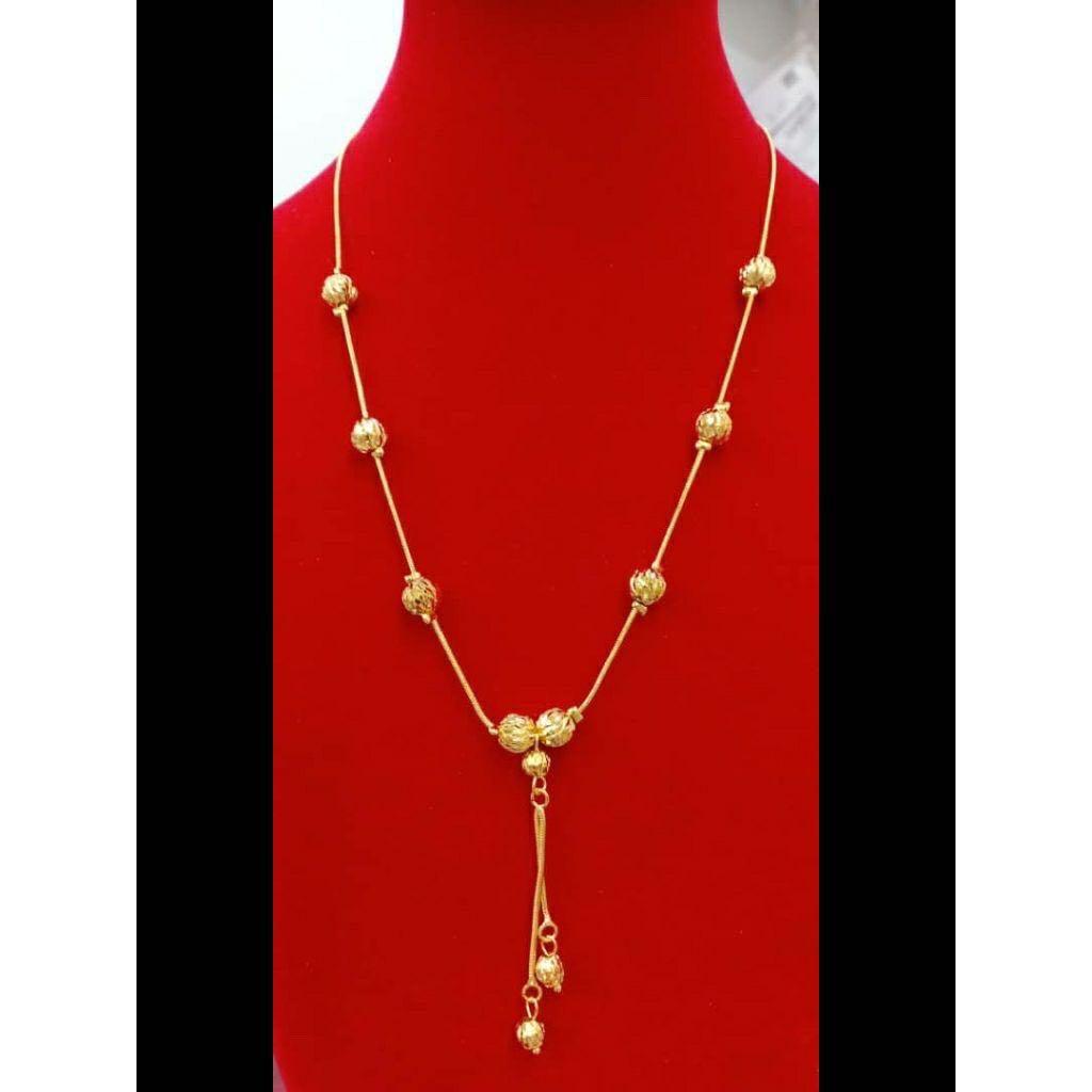 Rantai leher emas korea 24k, Women's Fashion, Jewelry & Organisers ...