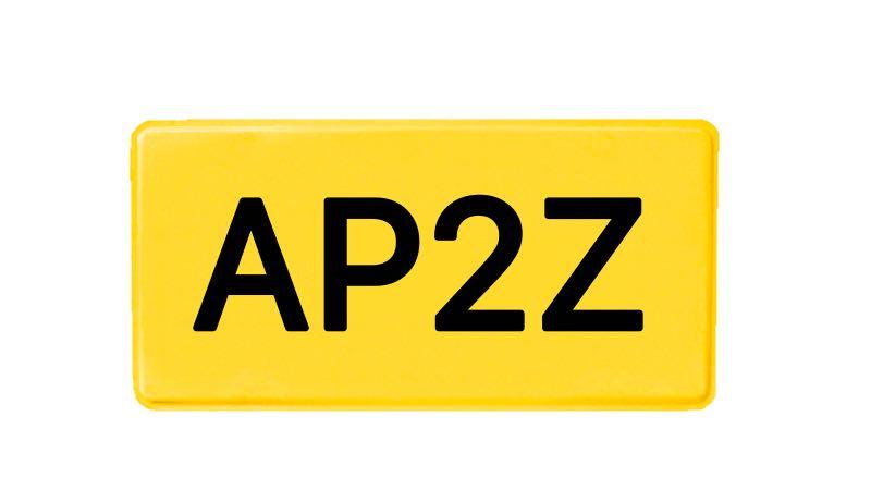 Rare vintage motorbike AP number plate for sale, Car Accessories, Car ...