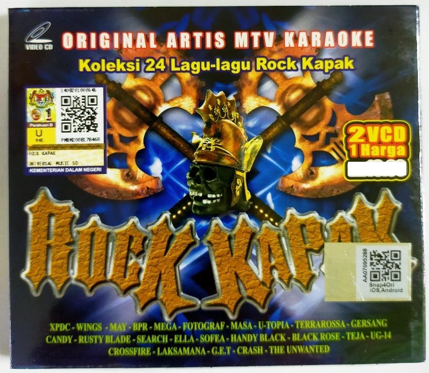 Rock Kapak VCD Original Artist MTV Karaoke Lagu Rock Melayu XPDC Wings ...