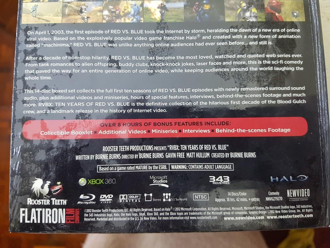 RVBX: Ten Years of Red vs. Blue Box Set, Hobbies & Toys, Music & Media ...