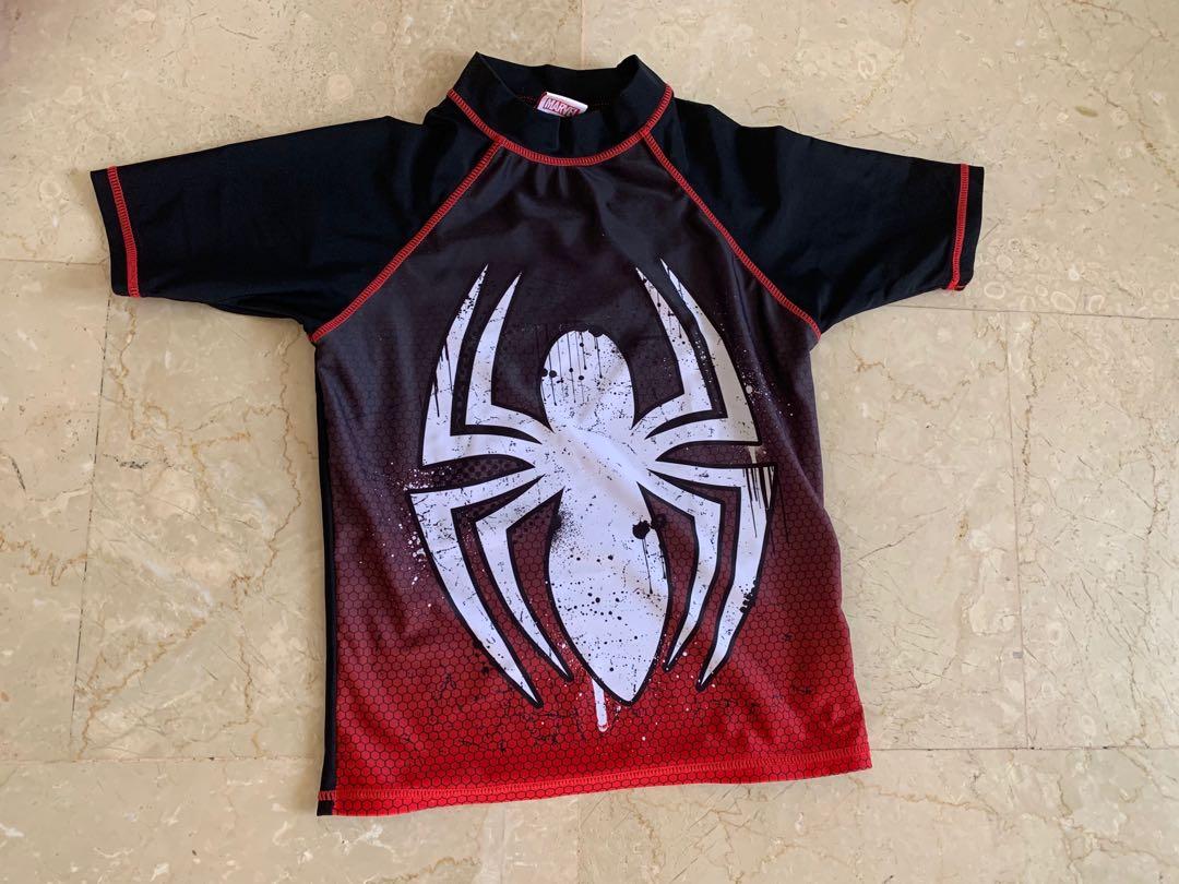 Spider man rash guard / rash vest age 9 years, Babies & Kids, Babies ...