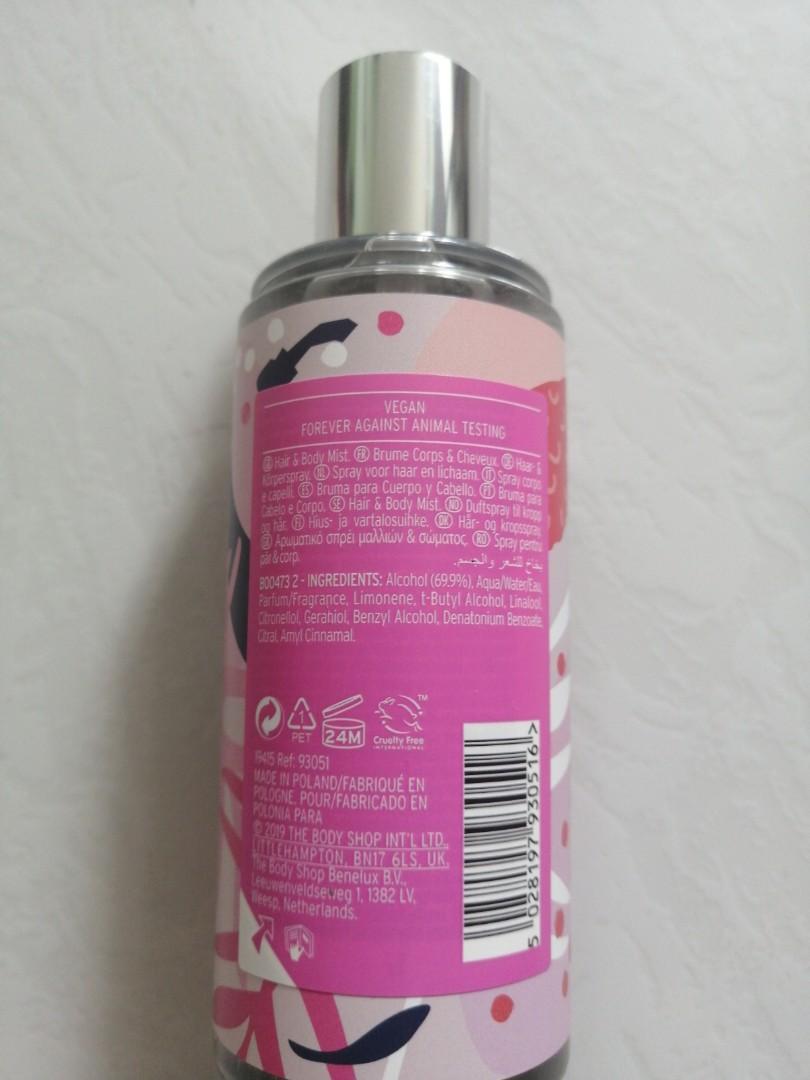 The Body Shop Pink Pepper & Lychee Hair and Body Mist, Beauty ...