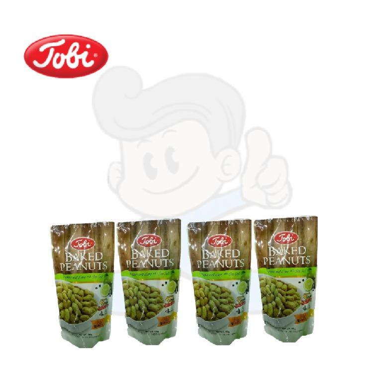 Tobi Baked Peanuts Pepper and Lime with Sea Salt (4 x 100 g), Food ...