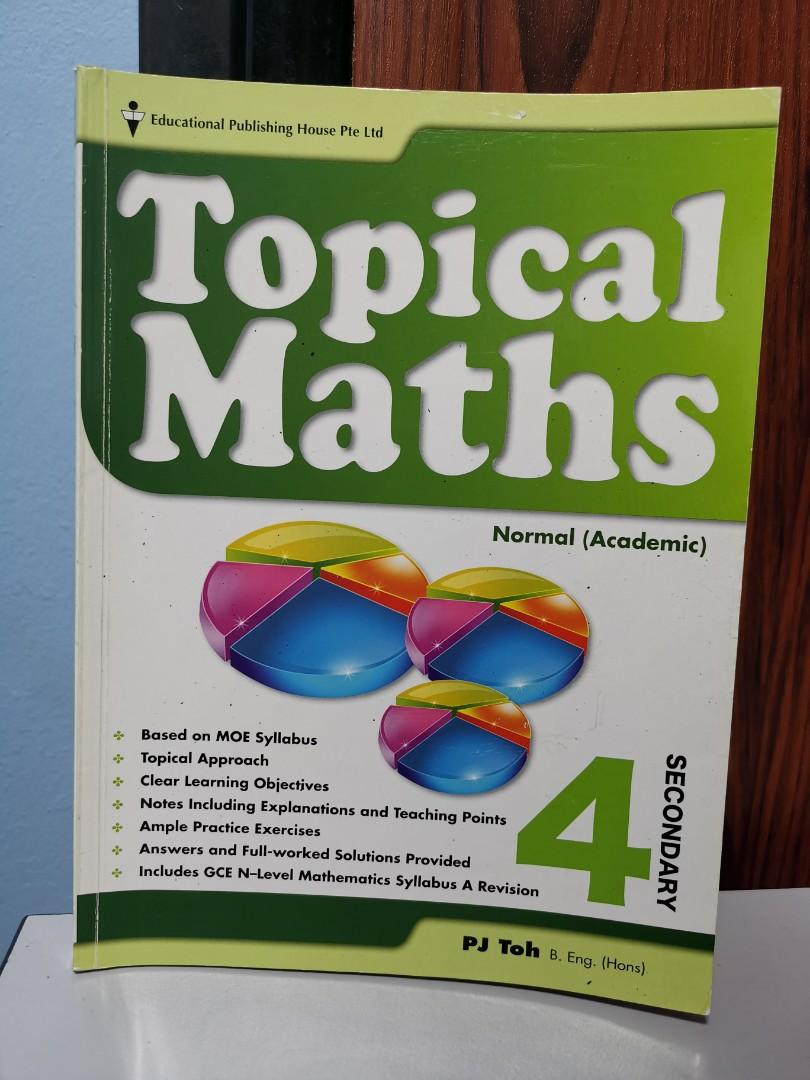 Topical Maths: Sec 4 NA, Hobbies & Toys, Books & Magazines, Assessment ...