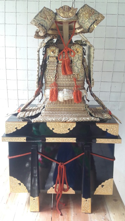 Vintage Japanese Golden Samurai Warrior Display Complete Set, Hobbies ...