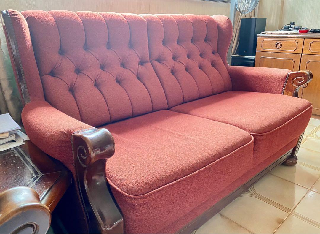 Vintage sofa 3+2+1, Furniture, Sofas on Carousell
