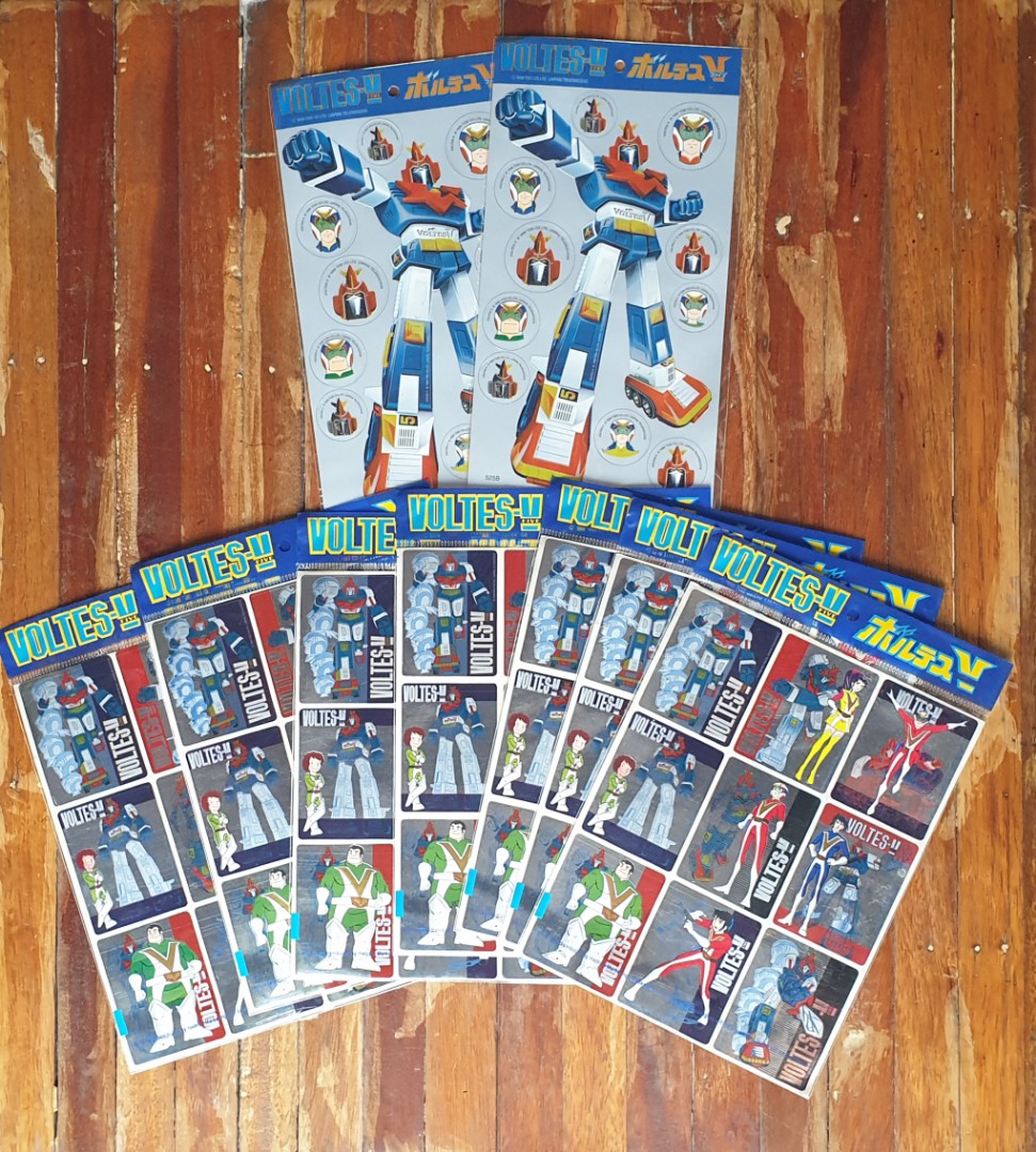 Vintage Voltes V stickers, Hobbies & Toys, Toys & Games on Carousell