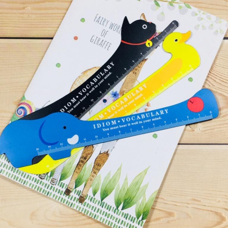 ⭐ Buy 10 free 1 ⭐ Cute Magnetic Cartoon Animals Ruler Learning Office ...